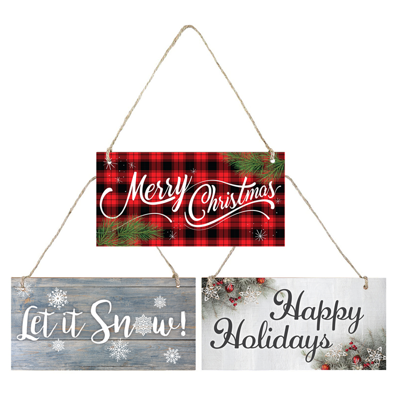 Happy Holidays Wood Sign